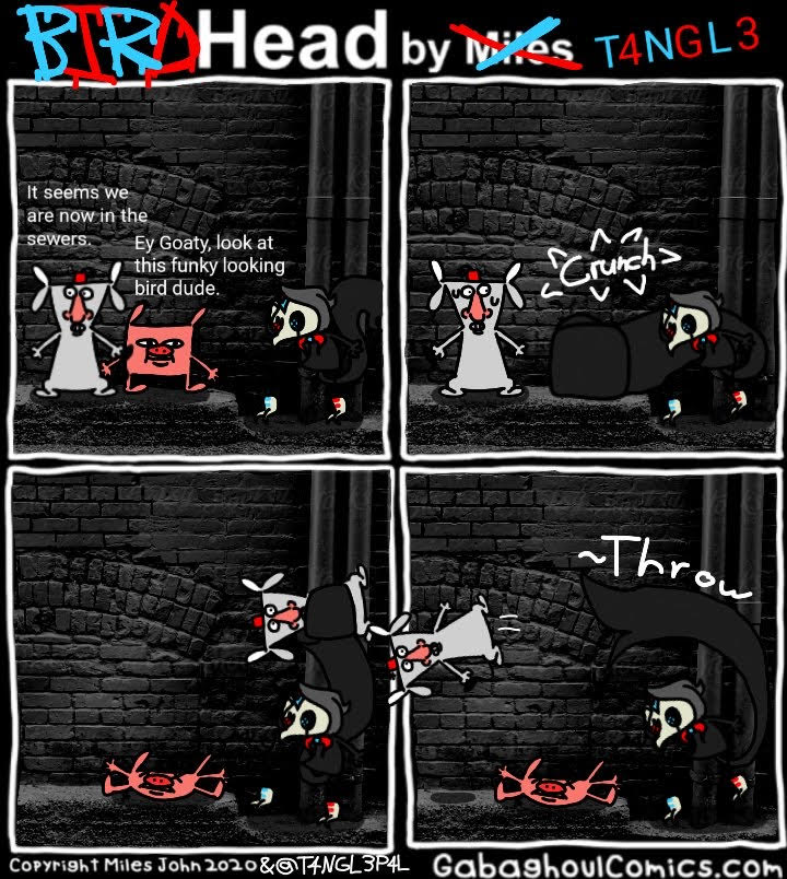 Bird Head Guest Comic by @T4NGL3P4L | Gabaghoul Comics